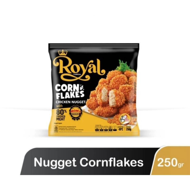 Jual Belfoods Royal Corn Flakes Chicken Nugget 250 gr (Halal) | Shopee ...