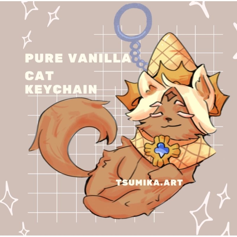 Jual Pure vanilla Cat and Shadow milk cat keychain cookierun kingdom shadowvanilla [FANMERCH ...