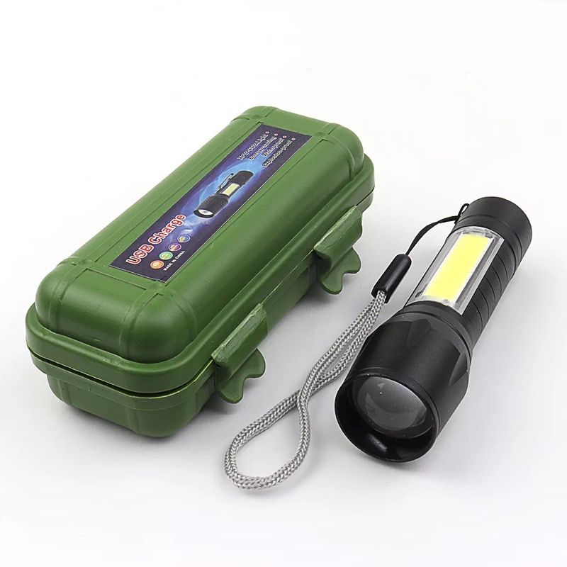 Jual Senter Swat Mini Zoom / Senter Police LED COB | Shopee Indonesia