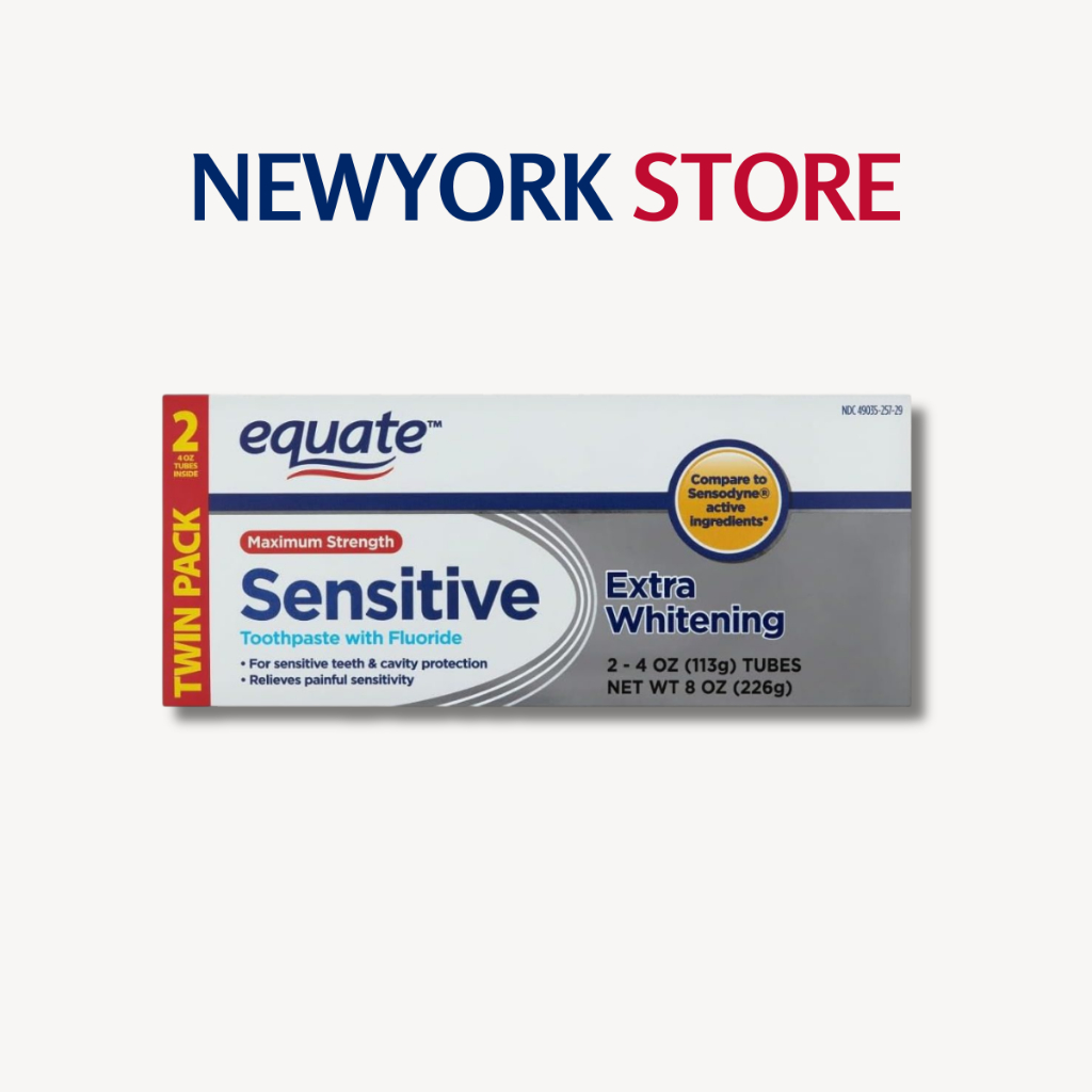 Jual Equate Maximum Strength Sensitive Toothpaste Extra Whitening 226g 7635