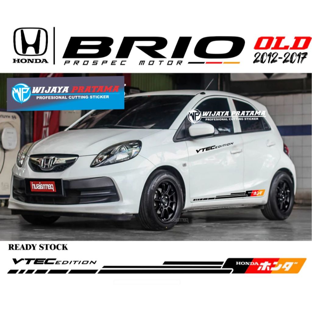 Jual STICKER STIKER MOBIL BRIO CUTTING STICKER BODY SAMPING HONDA BRIO ...