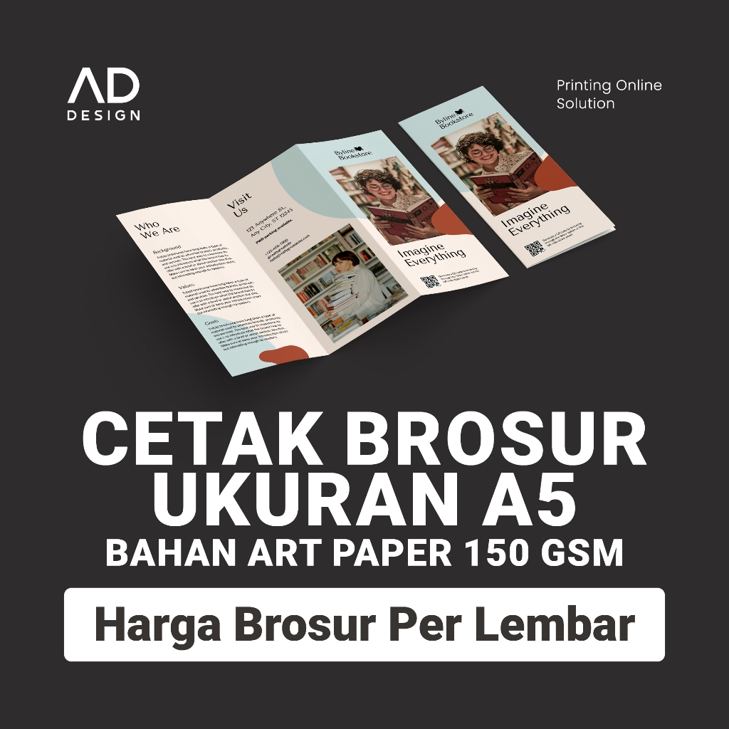 Jual CETAK BROSUR A5 / FLYER A5 / PAMFLET A5 / LEAFLET A5 | Shopee ...