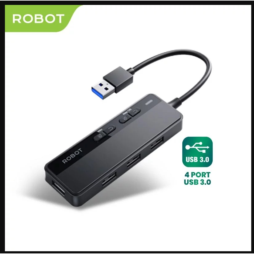 Jual ROBOT USB HUB 4 Port Tipe H500 USB 3.0 Multifungsi Hub 5Gbps Chp ...