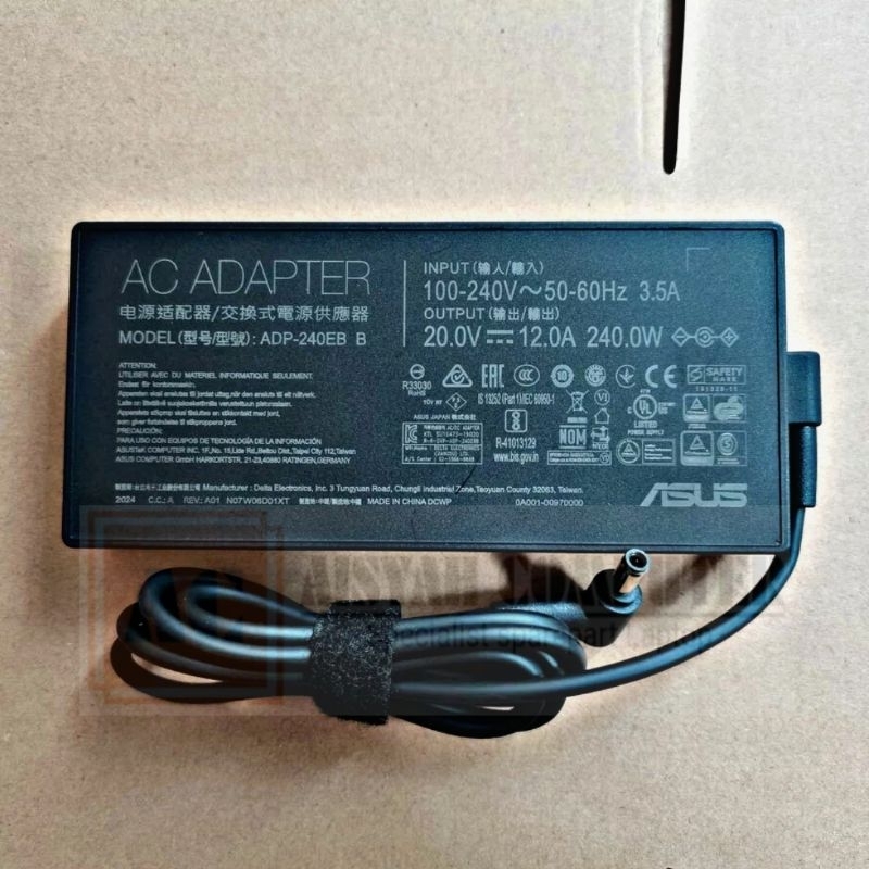 Jual CHARGER Original 240W ASUS ROG Strix G17 G713QM-ES74 ADP-240EB B ...