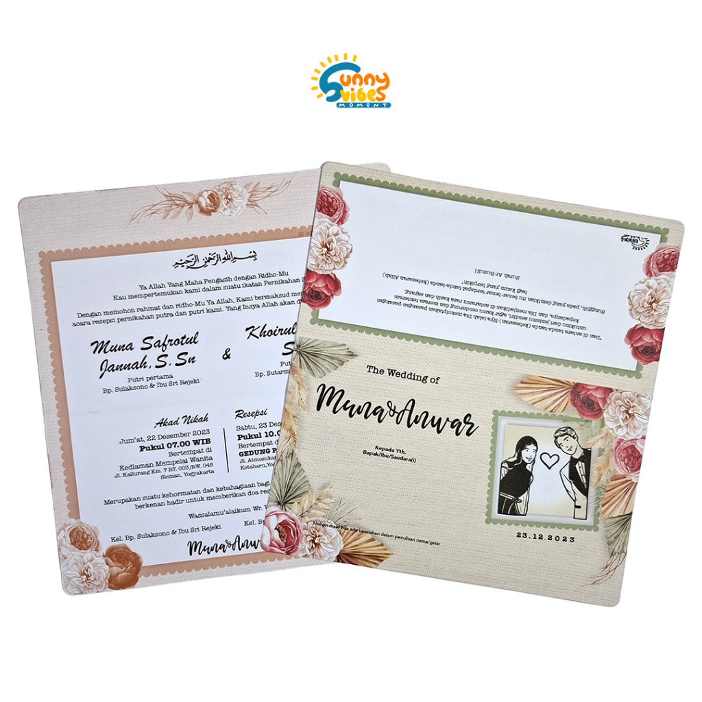 Jual undangan pernikahan Aesthatic mewah potret & landscape | undangan ...