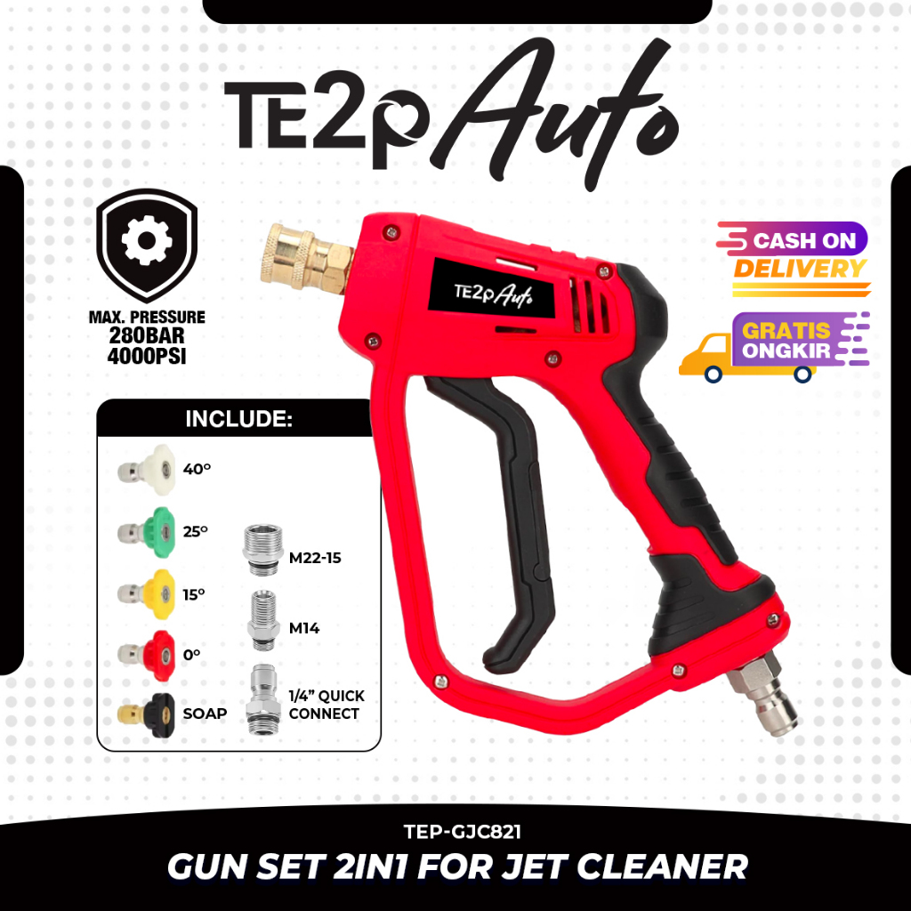 Jual Te2p Auto Gun Jet Cleaner Semprotan Mesin Bertekanan Tinggi ...