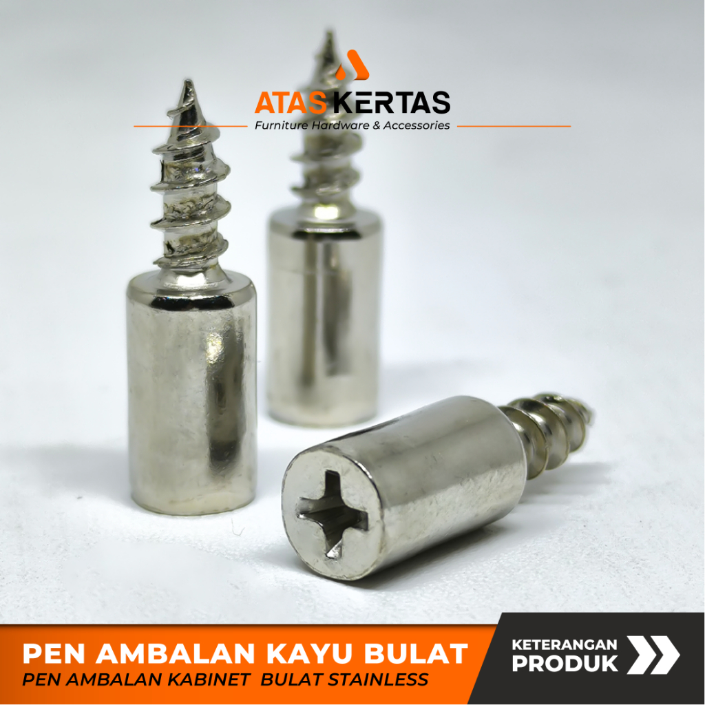 Jual Skrup ambalan kayu bulat - sekrup Pen penyangga ambalan sekat ...