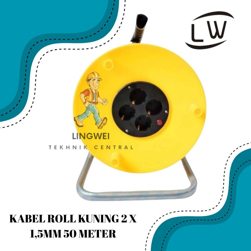 Jual KABEL ROLL KUNING 2 X 1,5MM 50 METER | Shopee Indonesia