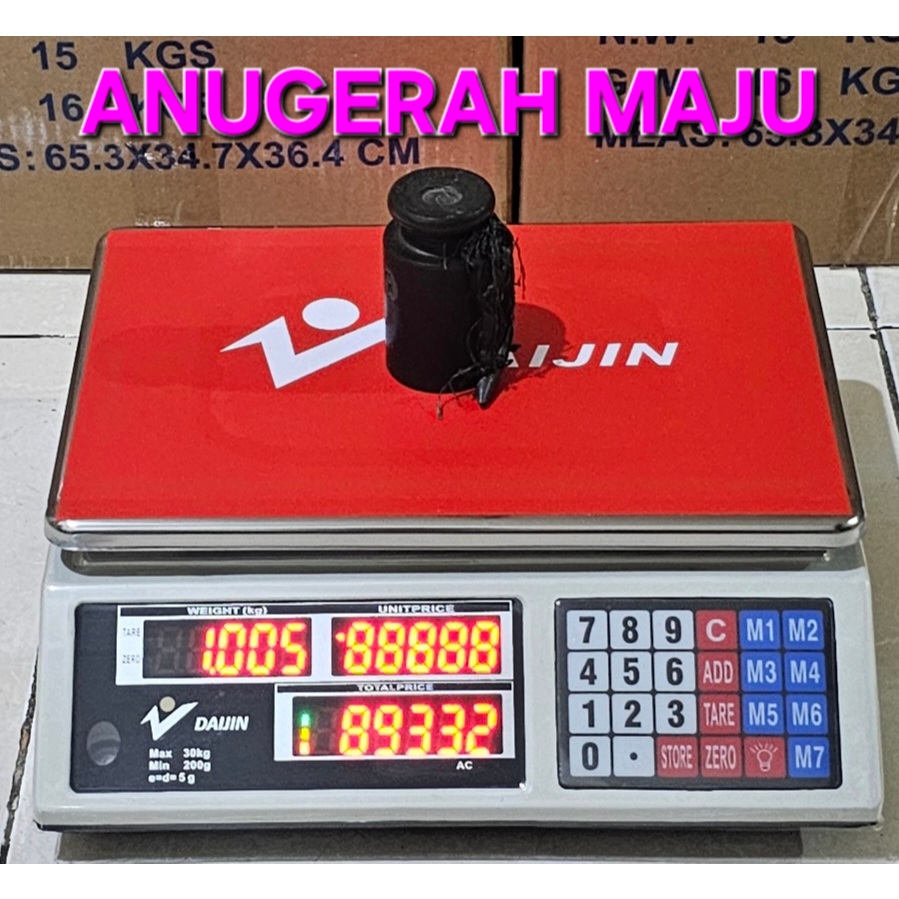 Jual Timbangan Digital Meja Laundry Barang Buah Sembako DAIJIN 30 kg ...
