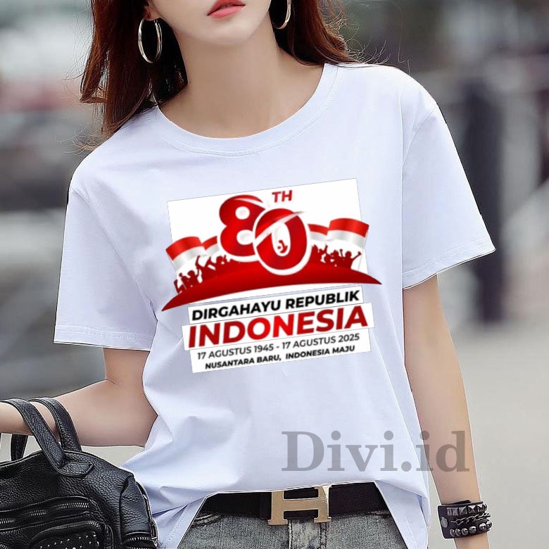 Jual Kaos Hut Ri Ke 80 Jalan Sehat Kauss 80Th Seragam Cod Cewek Semarak ...