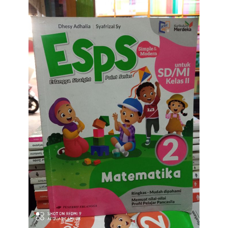 Jual Buku esps matematika untuk SD kelas 2 kurikulum merdeka original | Shopee Indonesia