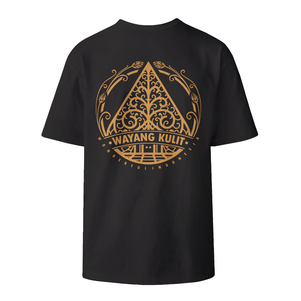 Jual Kaos Wayang Kulit Warna Hitam Lengan Pendek | Shopee Indonesia