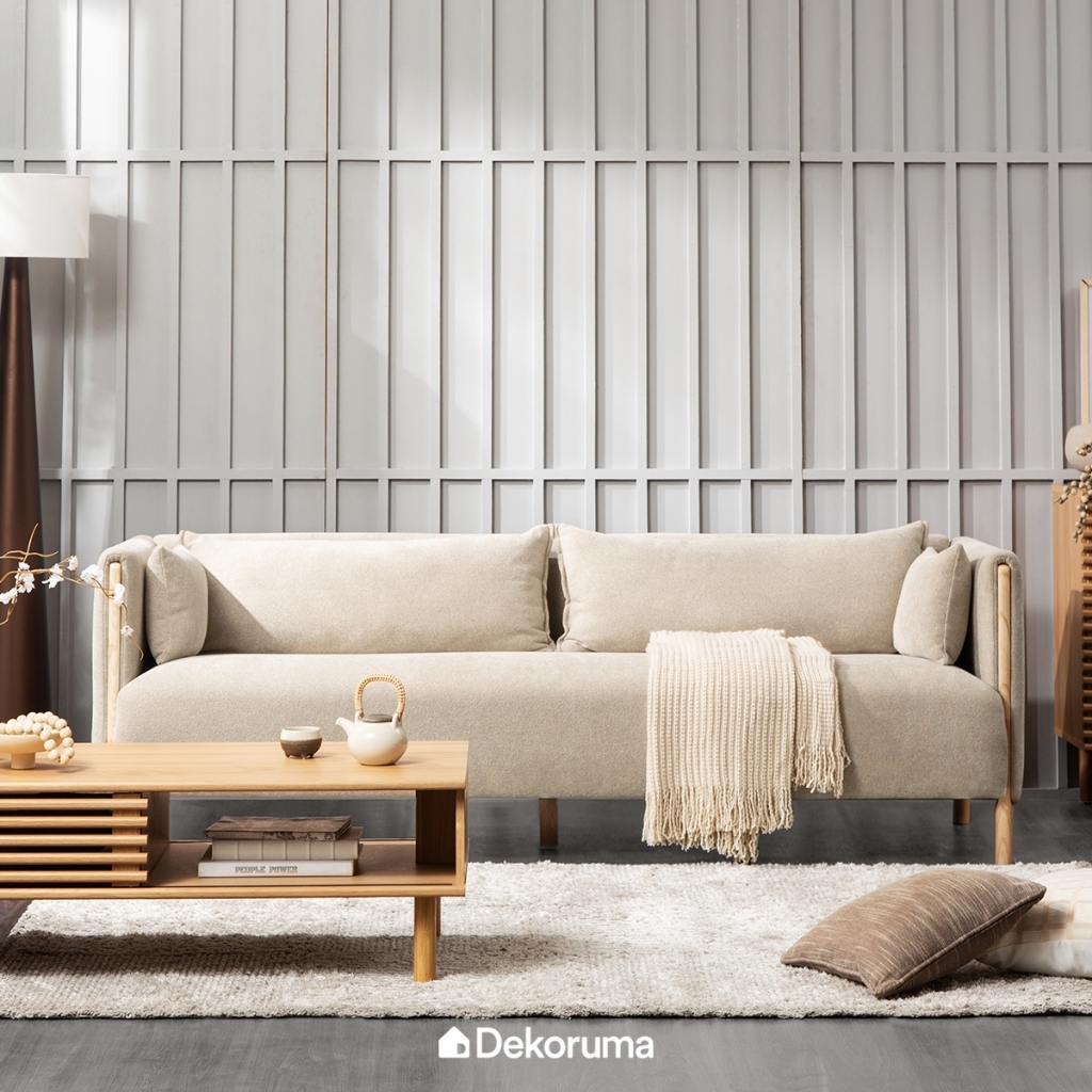 Jual Dekoruma KINS Sofa 3 Dudukan / Sofa 3 Seater | Shopee Indonesia