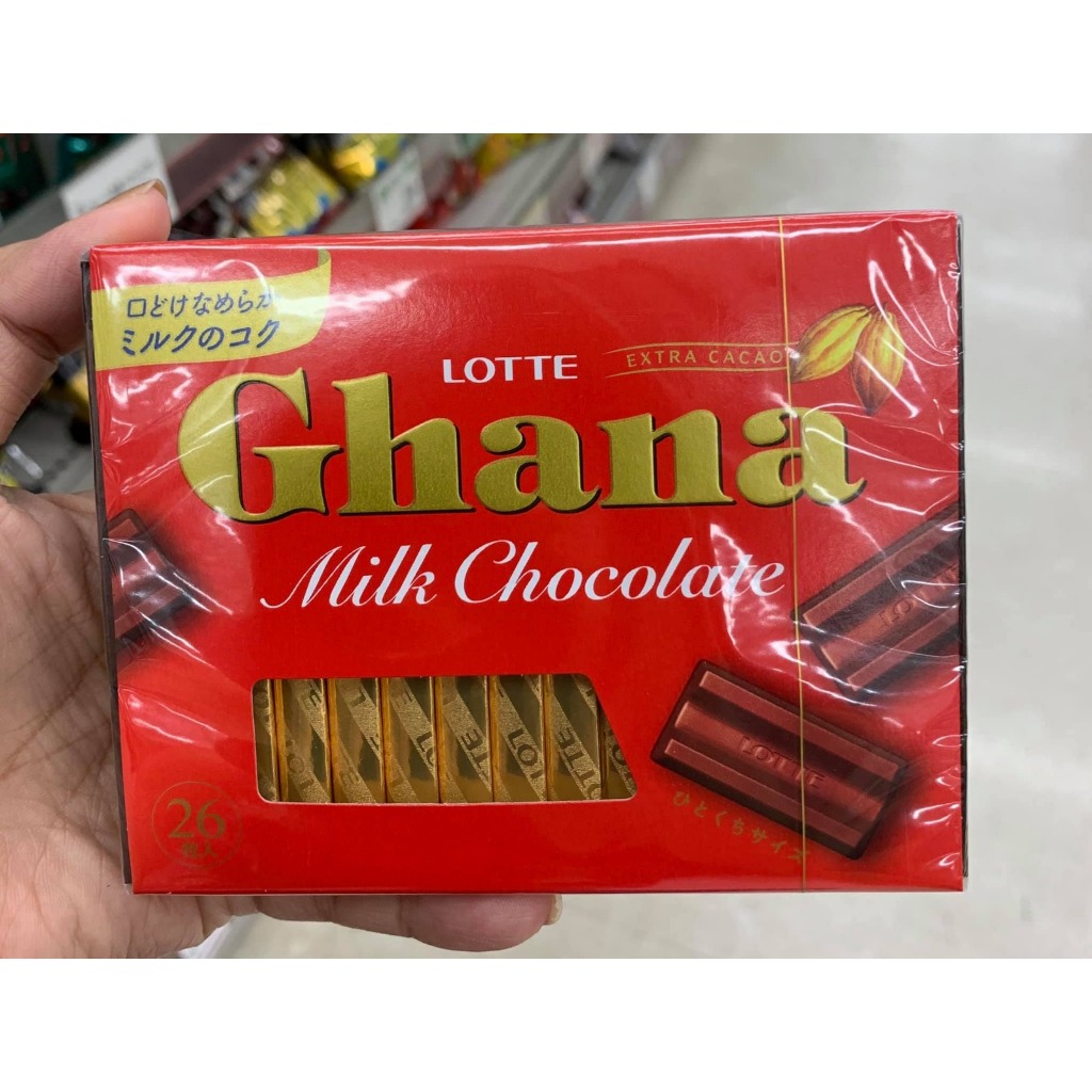 Jual Lotte Ghana Milk Chocolate Block | Shopee Indonesia