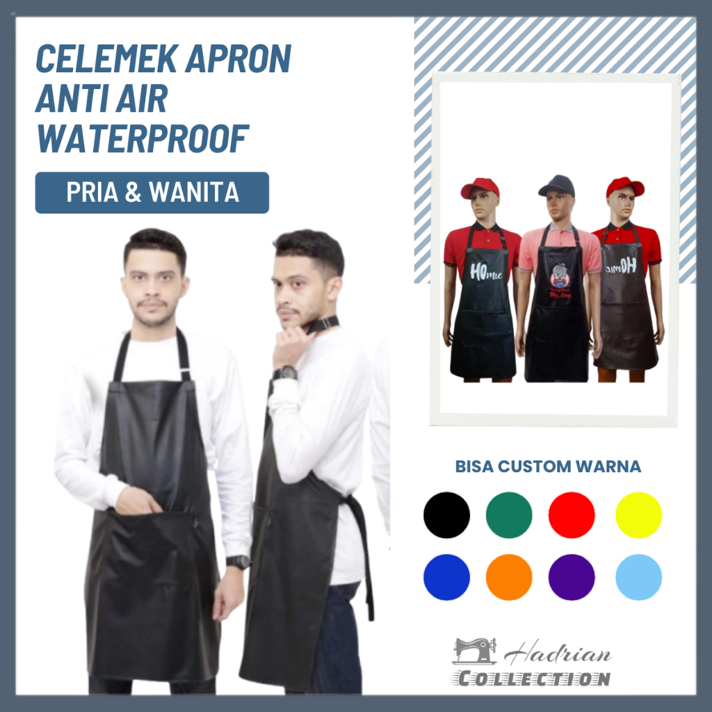Jual Celemek apron anti air waterproof,celemek barista ,celemek ...