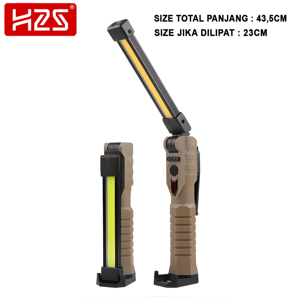 Jual H2S Senter Worklight H2S Lampu Kerja Lipat Lalin Portable Magnet ...