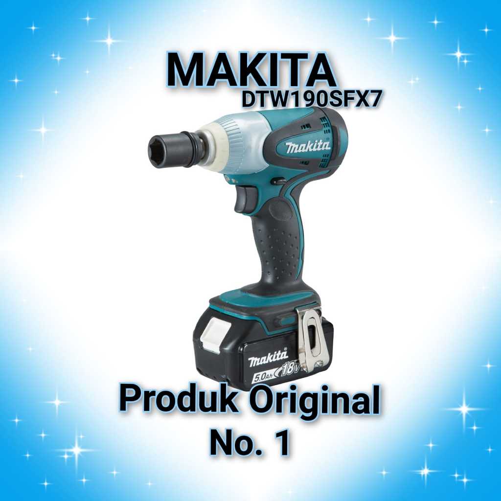 Jual MESIN PEMBUKA BAUT MAKITA DTW190SFX7 CORDLESS IMPACT WRENCH ...