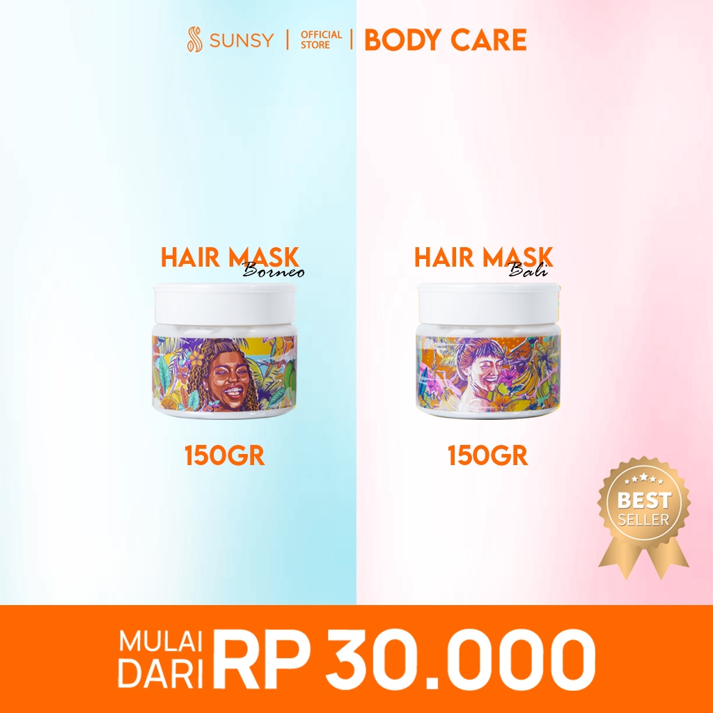 Jual SUNSY - Hair Mask Untuk Rambut Kering, Rusak, Mengembang, Berwarna ...