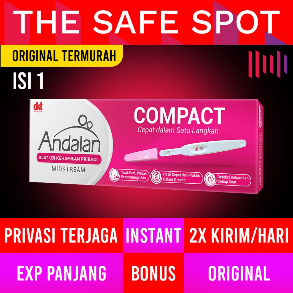 Jual Andalan Pregnancy Test Pack Midstream isi 1 Pcs Alat Uji Cek ...