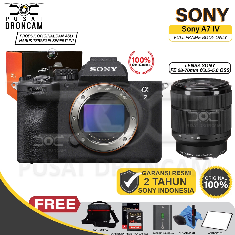 Jual Camera Sony A7 IV Kit 28-70mm Mirrorless Alpha 7 Mark 4 - A7IV ...