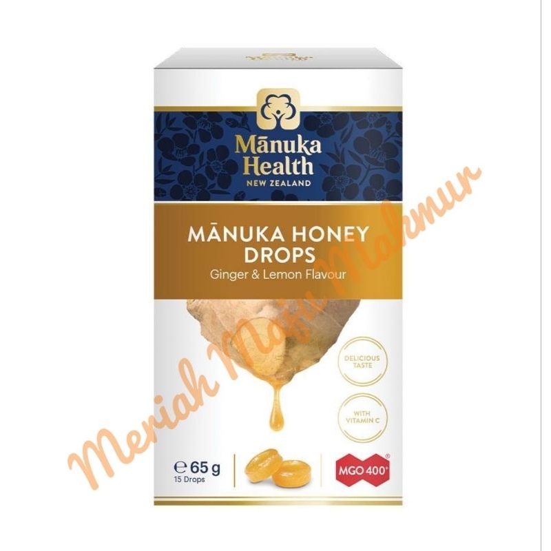 Jual Manuka Health Manuka Honey Drops Lemon Ginger 15 candy 65gr ...