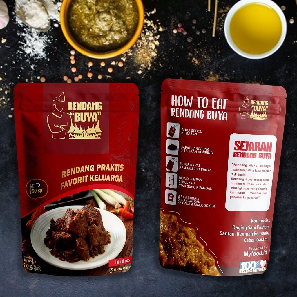 Jual Rendang Daging 700gr Siap Santap - Rendang Buya | Shopee Indonesia