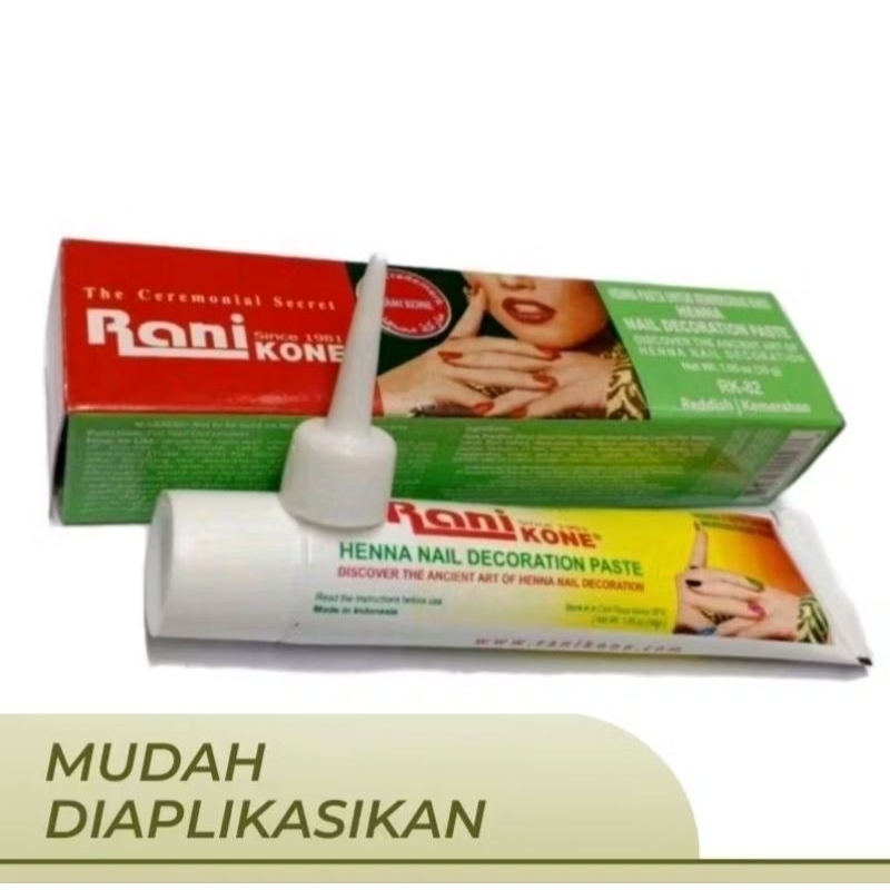 Jual Rani Kone / Henna Kuku Merah | Shopee Indonesia