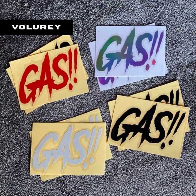 Jual STIKER GAS Sticker GAS Cutting Stiker Herex GAS Stiker Motor Mobil ...