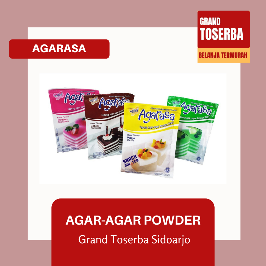 Jual AGARASA AGAR-AGAR POWDER / MAKANAN RINGAN / JELI DARI RUMPUT LAUT ...