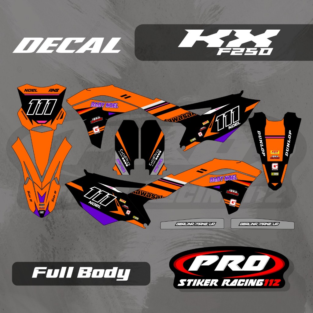 Jual Decal Sticker KX 250 Decal KX 450 Decal Sticker KXF 250 Decal KXF ...