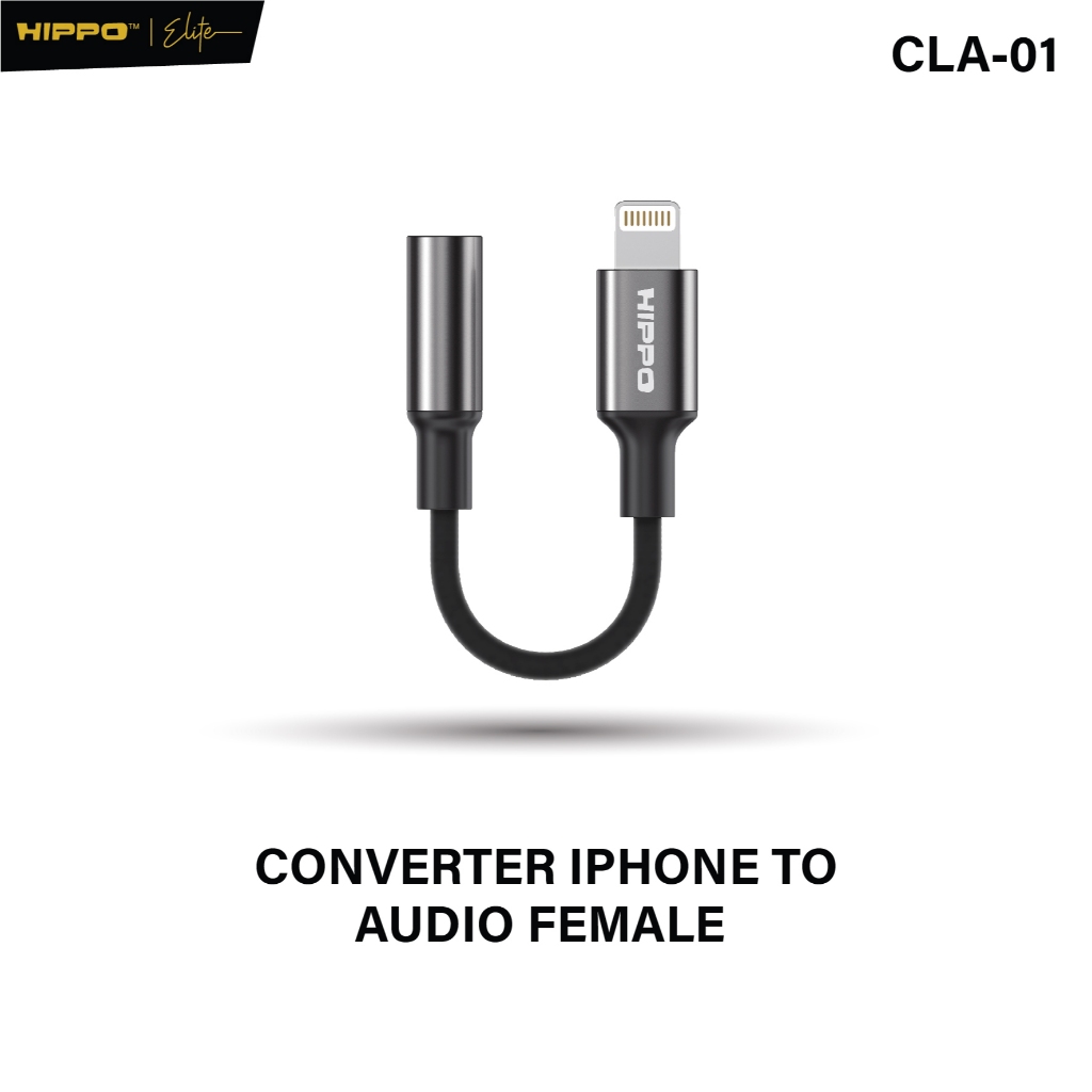 Jual HIPPO Kabel CONVERTER CLA-01 Lightning to DC Aux 3.5mm Audio Open ...