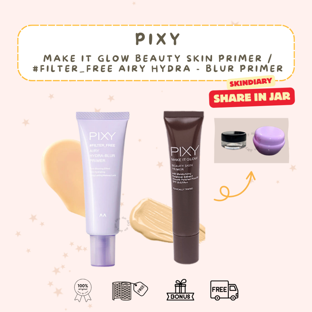 Jual Share in Jar PIXY Make It Glow Beauty Skin Primer | PIXY #Filter ...