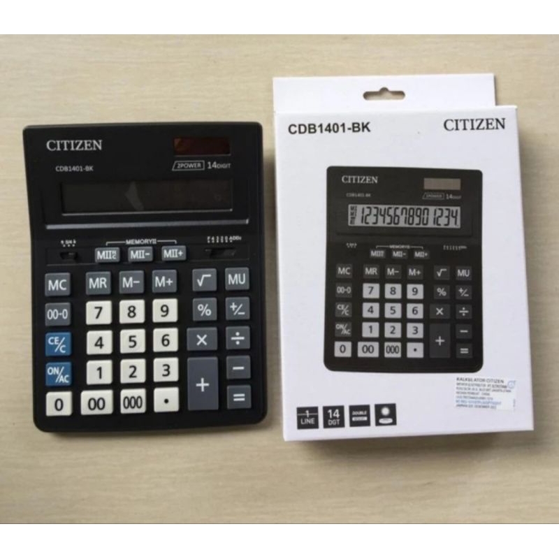Jual Citizen SDC 444S / CDB 1401 KALKULATOR MEJA ORI ORIGINAL | Shopee ...