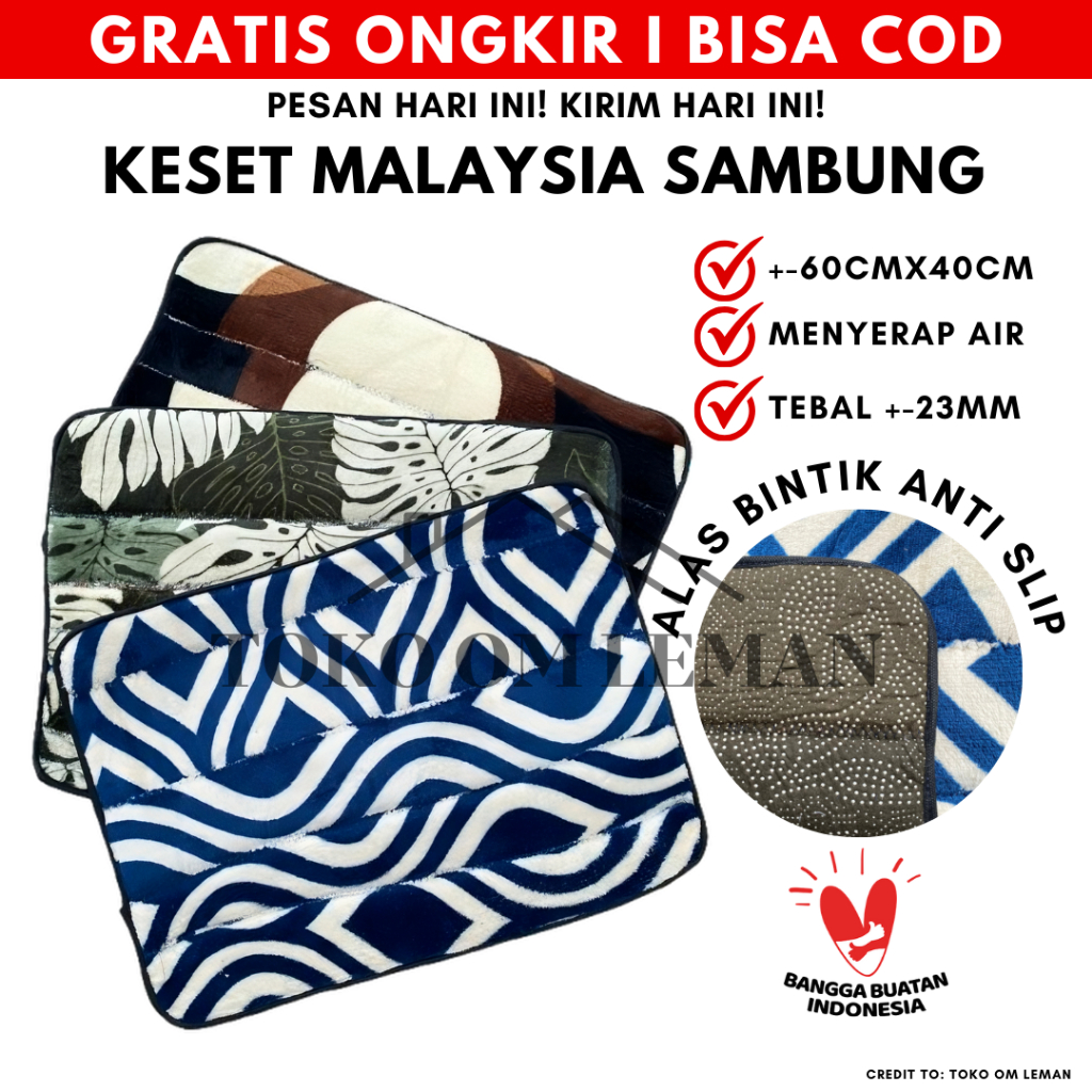 Jual Keset Malaysia Tanpa Sambungan Gress Bahan Halus Busa Tebal ...