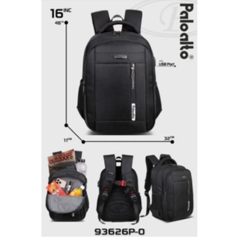 Jual Ransel PALO ALTO 100% ORIGINAL Tas Sekolah Kerja Laptop | Shopee ...