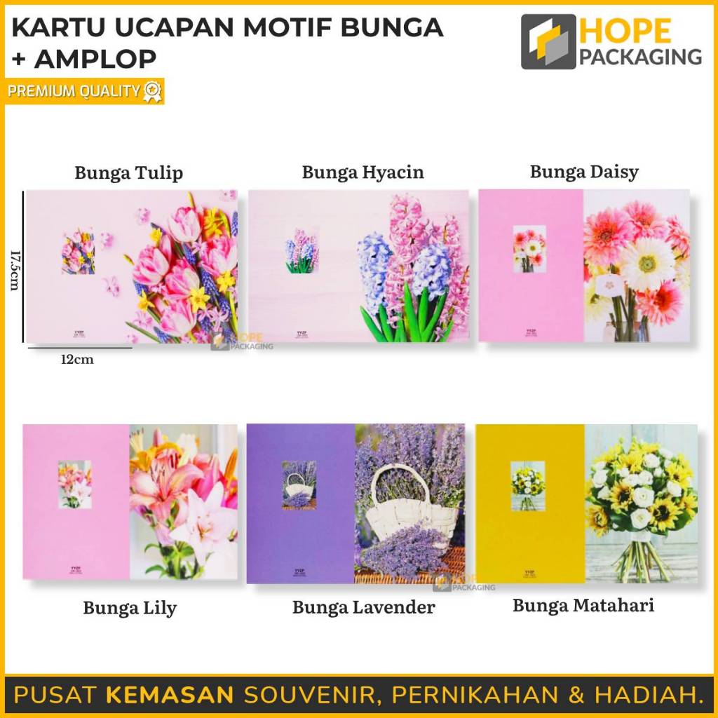 Jual Kartu Ucapan Motif Bunga + Amplop / Amplop Vintage / Kartu Ucapan ...