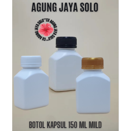 Jual Botol Kapsul 150 ml Mild Putih Hdpe / Botol Obat / Botol Tablet ...