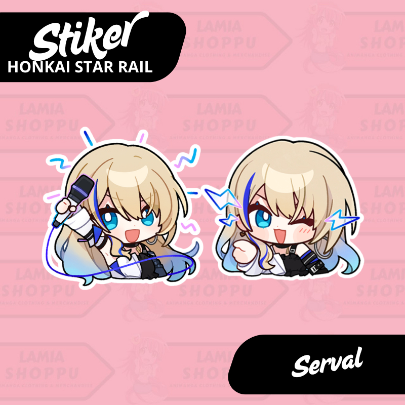Jual Stiker Honkai Star Rail Serval | Sticker Serval HSR | Merch Anime ...
