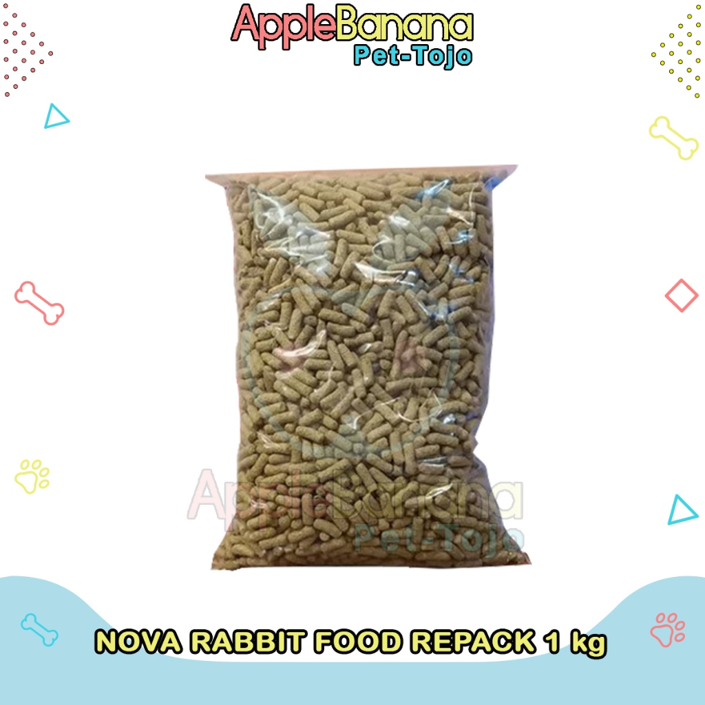 Jual Makanan Kelinci NOVA Rabbit Food 1kg - Nova 1 kg | Shopee Indonesia