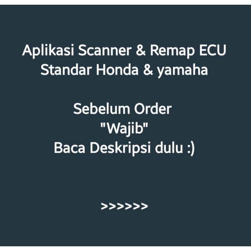Jual Aplikasi Remap / Scanner ECU Standar Hond & yamaha | Shopee Indonesia