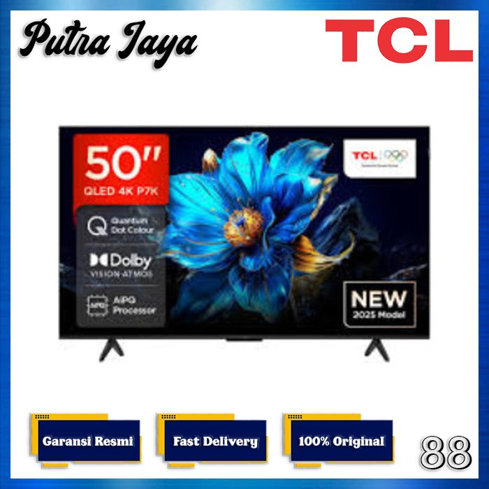 Jual TCL QLED 50 Inch P7K - 4K Quantum Dot UHD TV - HVA PANEL SCREEN ...