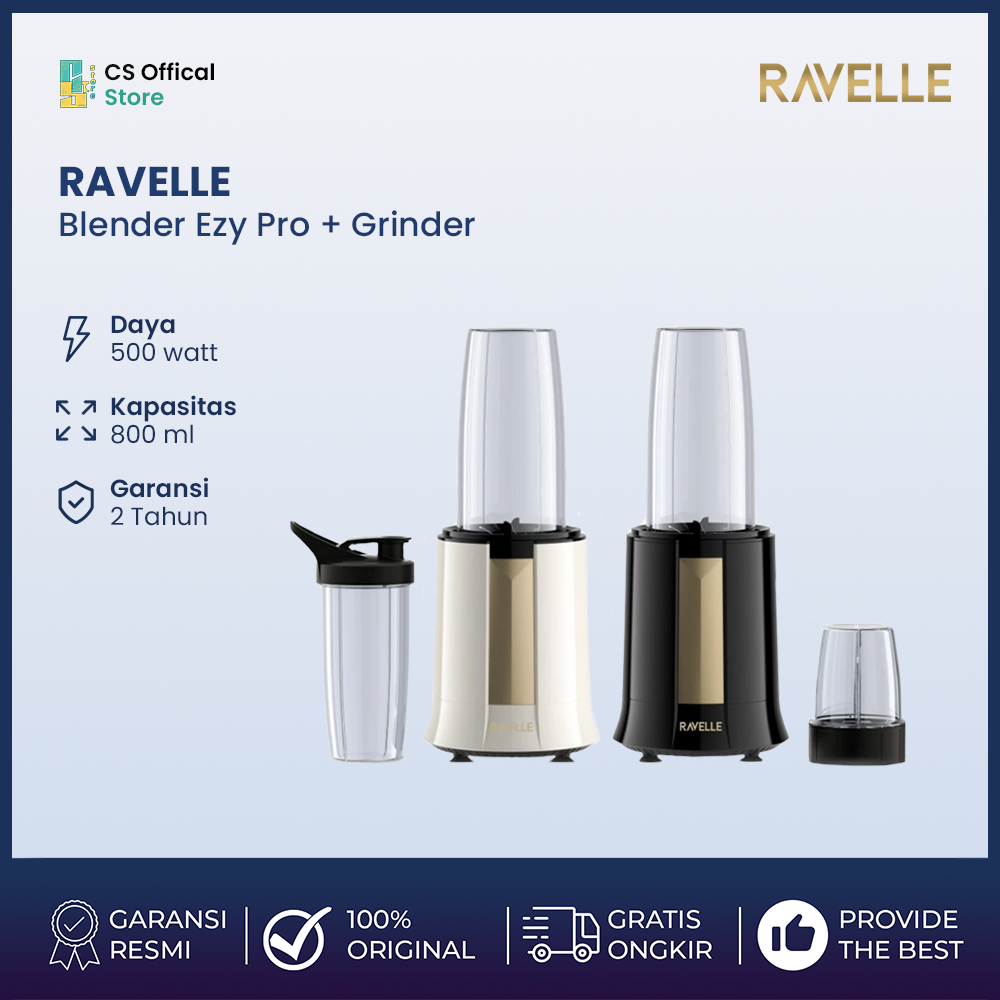 Jual RAVELLE Ezy Pro Blender & Grinder - Pengejus Buah, Juicer, Penghalus Bumbu, Smoothies ...