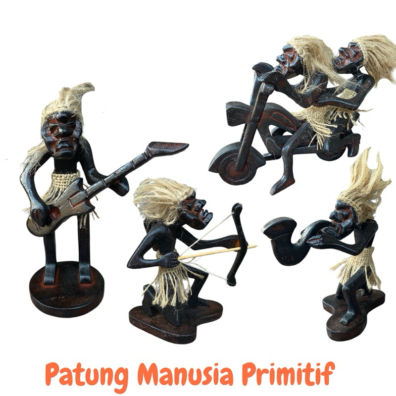 Jual Patung Manusia Purba primitif 15 cm - Patung Primitive - Asbak ...