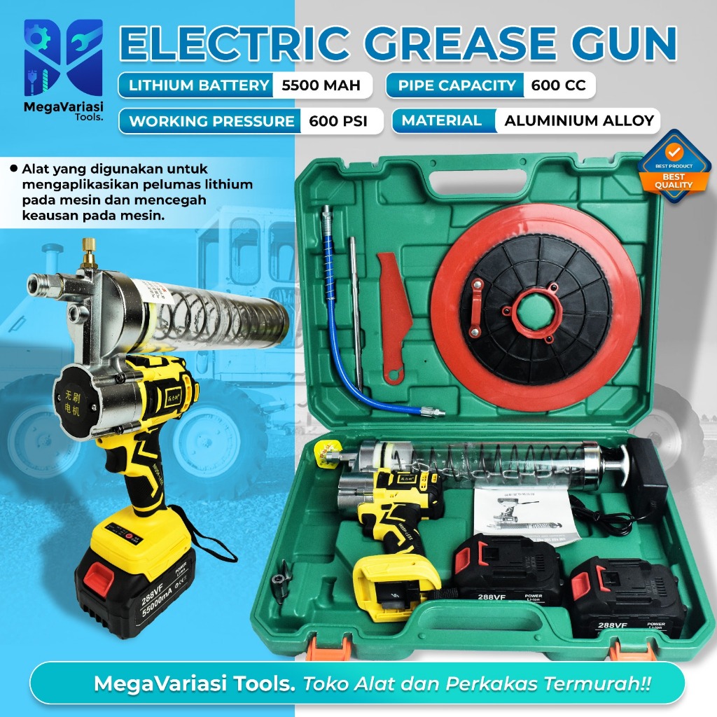 Jual Grease Gun Attachment For Drill Bor Impac Pompa Gemuk Spet Grease ...
