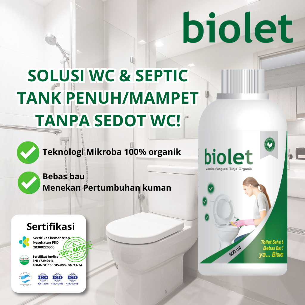 Jual Biolet Solusi Wc / Septic Tank / Toilet Mampet / Penuh Tanpa Harus ...