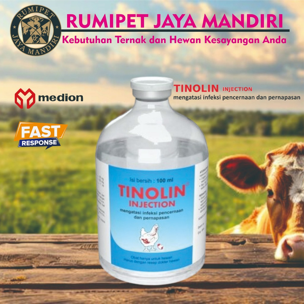 Jual Tinolin Injeksi 100 ml (Mengandung antibiotik yang sinergis dan ...