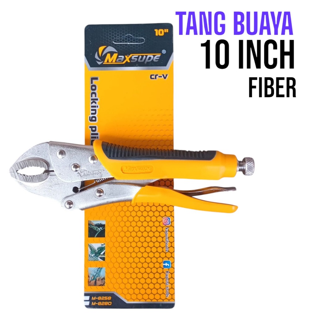 Jual Maxsupe / Kodai Tang Buaya Tang Jepit 10" Gagang Karet | Shopee ...