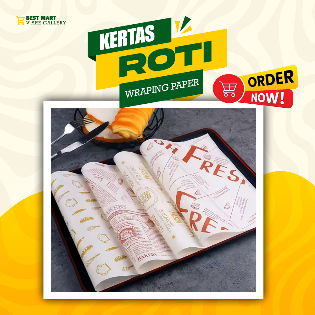 Jual Kertas Roti Custom Laminasi Foodgrade Premium - Design Suka suka ...