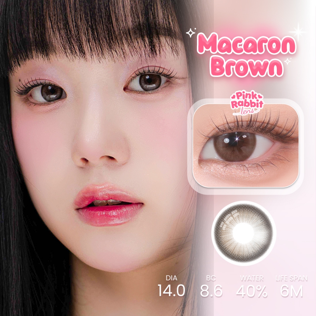Jual PINKRABBIT SOFTLENS MACARON BROWN - Normal, Minus 0.5 S/D 10.00 ...