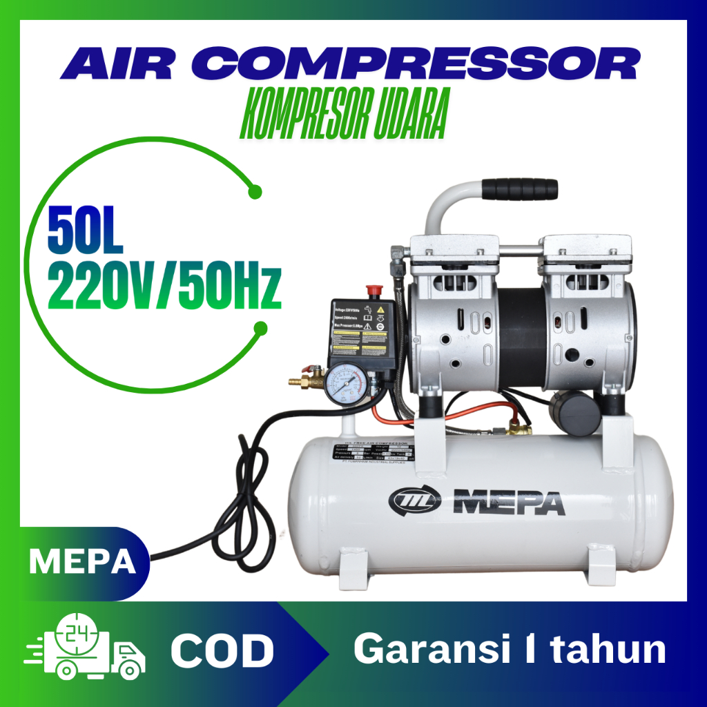 Jual Kompresor Udara Angin Tanpa Oli Air Compressor Kompresor Angin ...